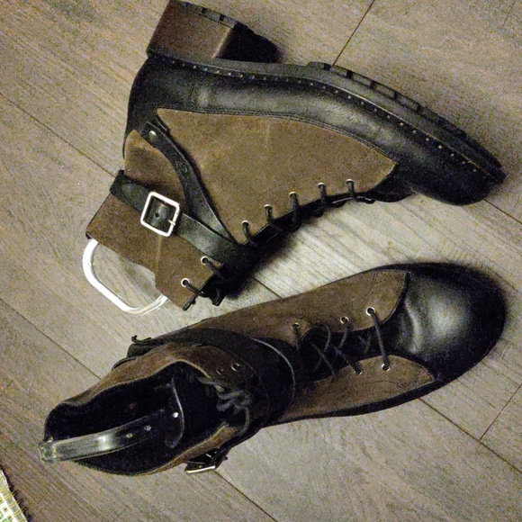UGG | Shoes | Ugg Collection Shearling Sassari Italian Combat Boots ...